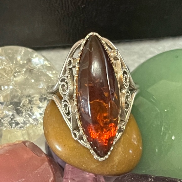 Vintage | Jewelry | Faux Amber Ring | Poshmark